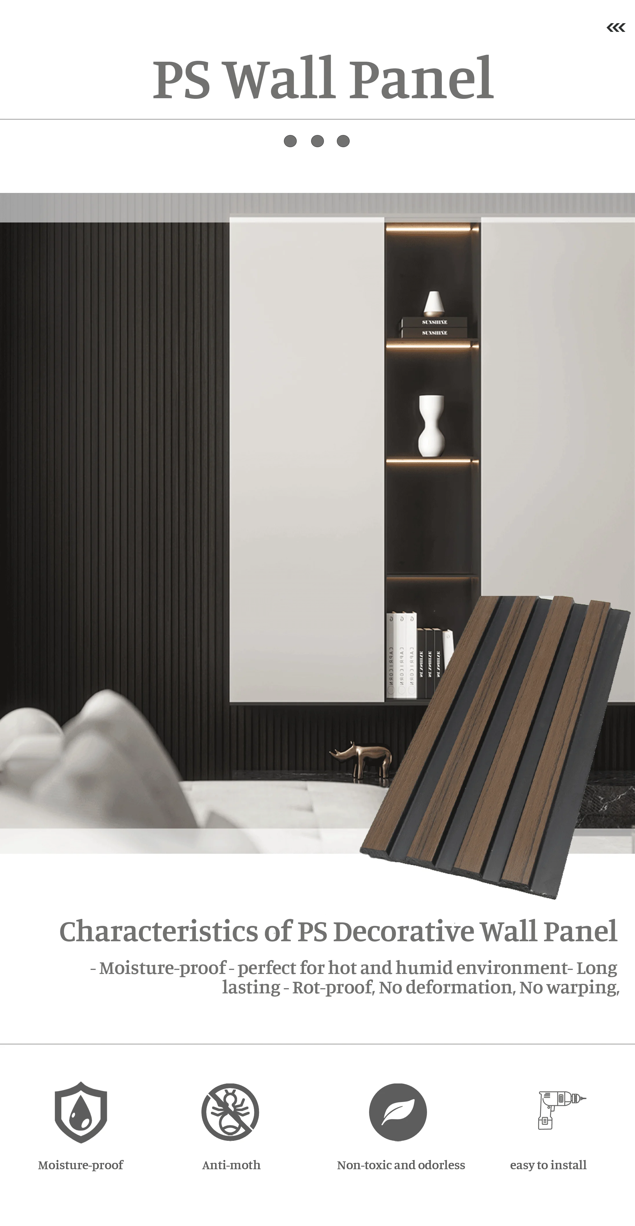 Interior Decorative Wall Panels Ps Wall Panel - Buy Ps Wall Panel,Interior Decorative Wall ...