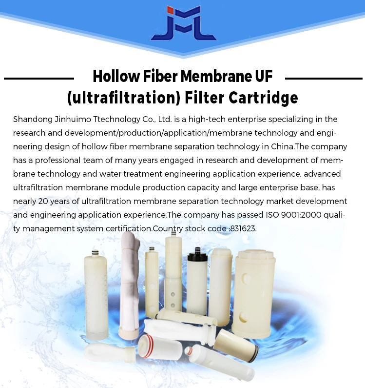 20inch Jumbo Ultrafiltration UF Hollow Fiber Membrane Filter