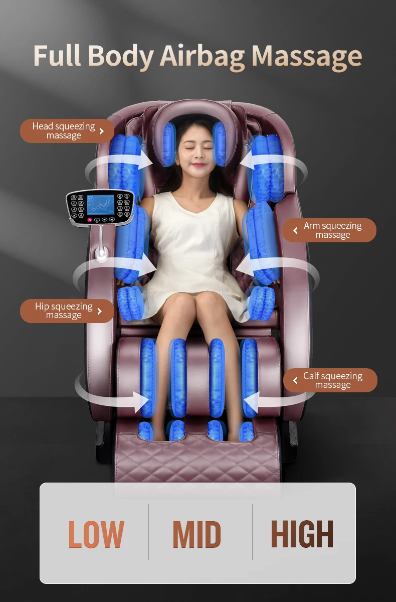 2022 Massage Chair 4D SL Track zero Gravity Sofa Shiatsu Roller Full ...