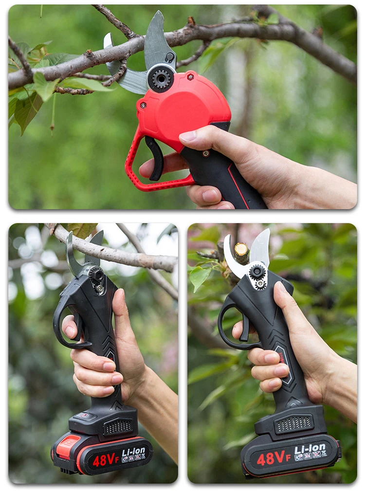 Electric Tree Branch Trimmer Cordless Electric Pruner Scissors Garden ...