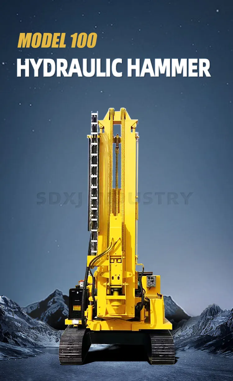 Crawler Mounted Rotary Piling Rig Hydraulic Hammer Pile Driver - Buy ...