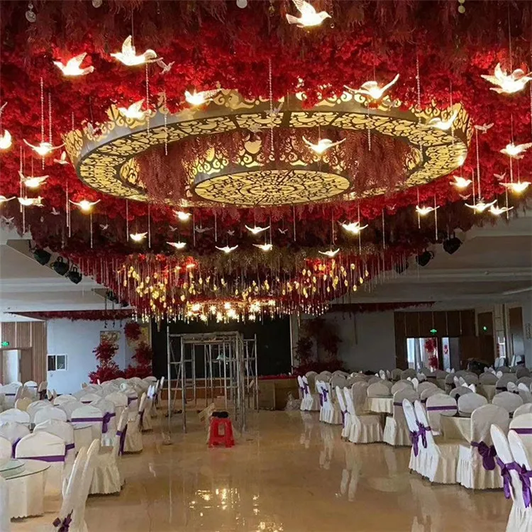 Nordic Modern Led Pendant Light With Birds - Living Room Ceiling Lamp