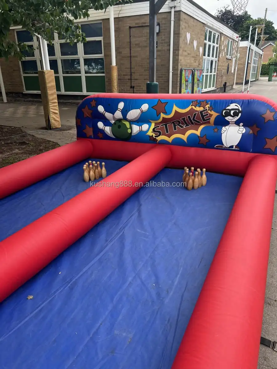 8x3m Inflatable Bowling Alley - Fun for Kids & Events