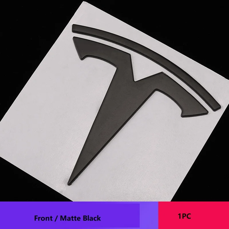 BAINEL Exterior Metal Sticker Badge Logo Set for TESLA Model Y