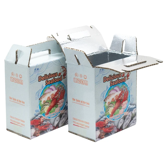 Biodegradable Frozen Box Insulated Food Packaging Aluminium Foil ...