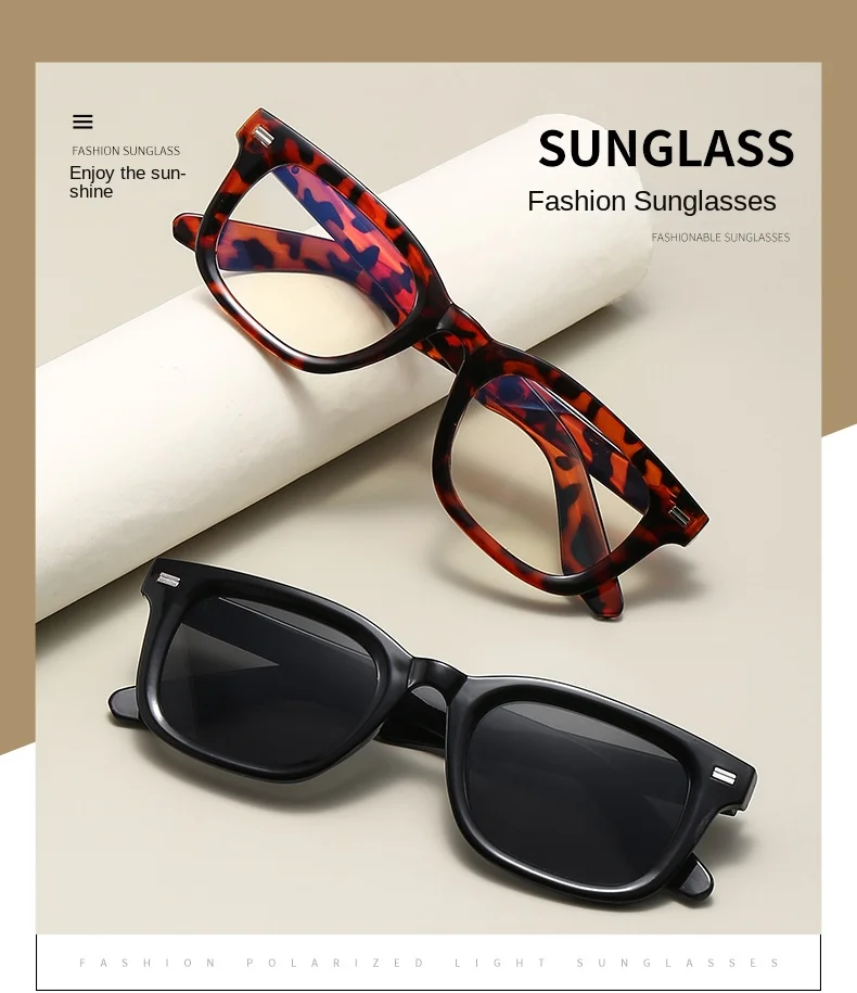 Unisex Oversized Candy Color Thick Square Frame Eyeglasses Blue Light ...