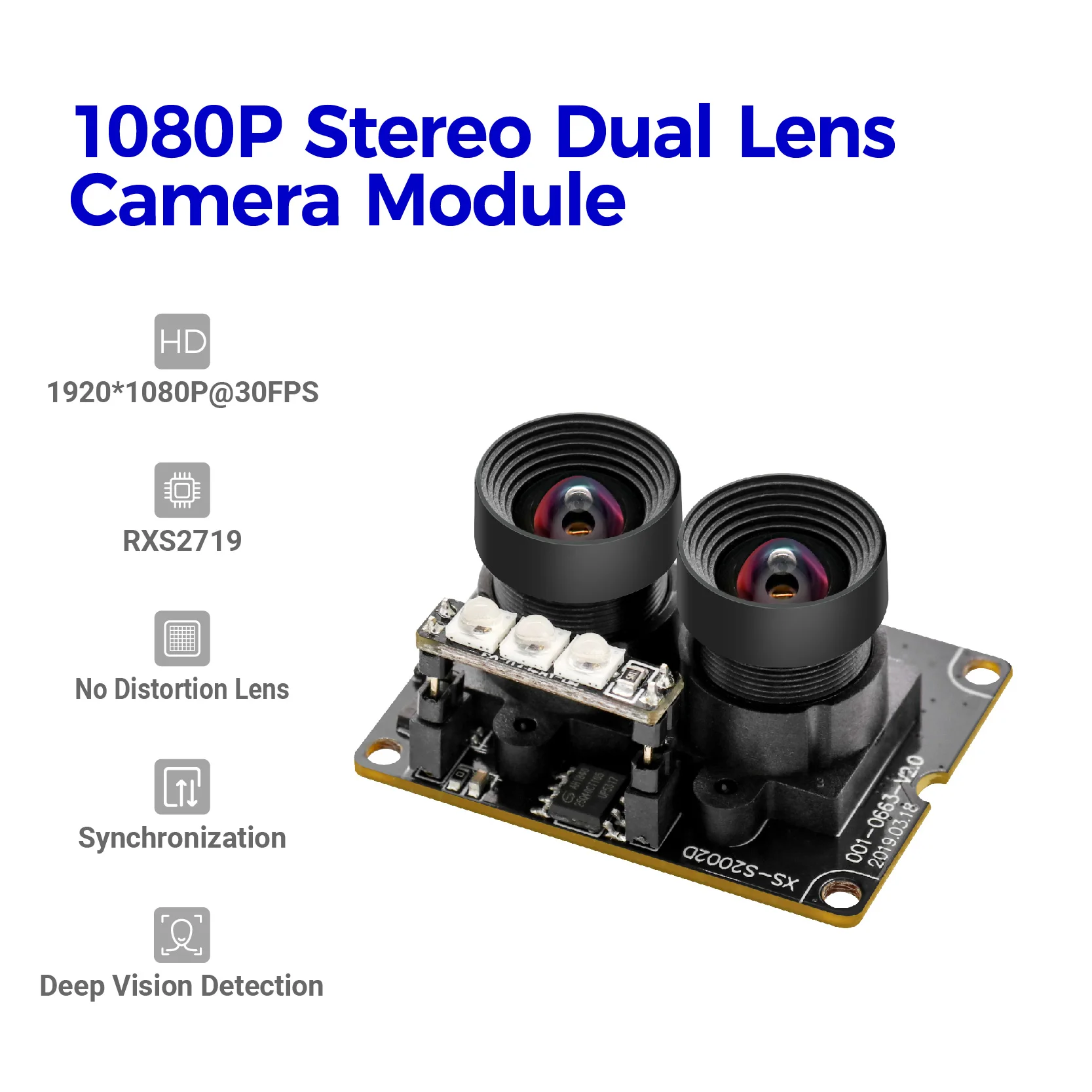 Customized 3D TOF 1080P Dual Camera USB Module - Macro RX2719