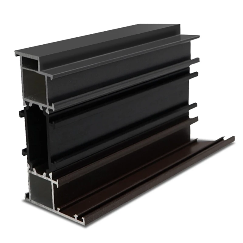 Brushed Silver aluminum roller shutter door profile aluminum profile ...