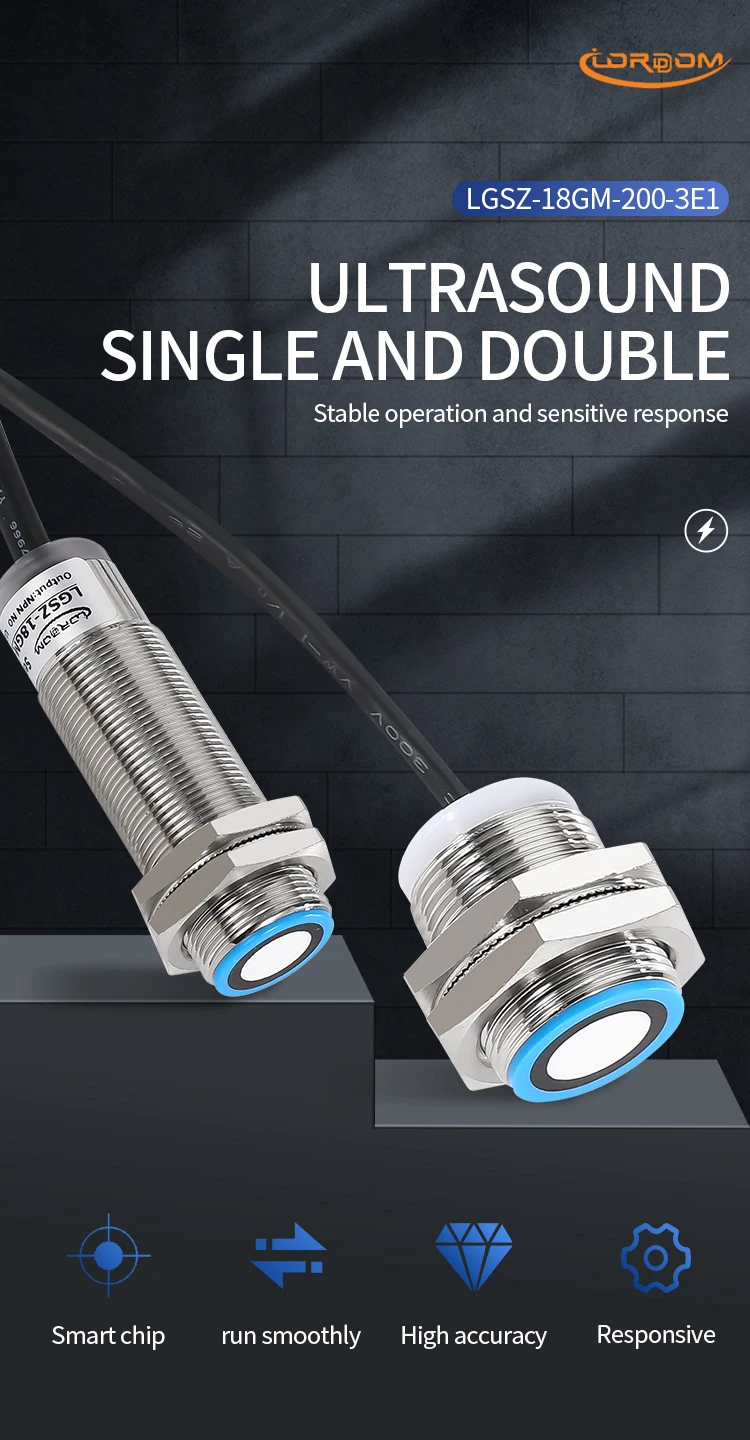 LORDDOM Ultrasonic Double Sheet Detection Sensor - High Precision