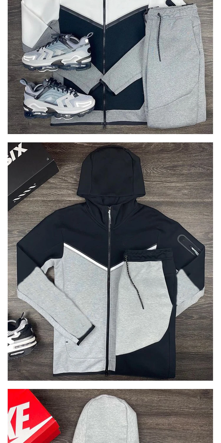 Men's Sports Set - Custom Tracksuit with Zip up Hoodie