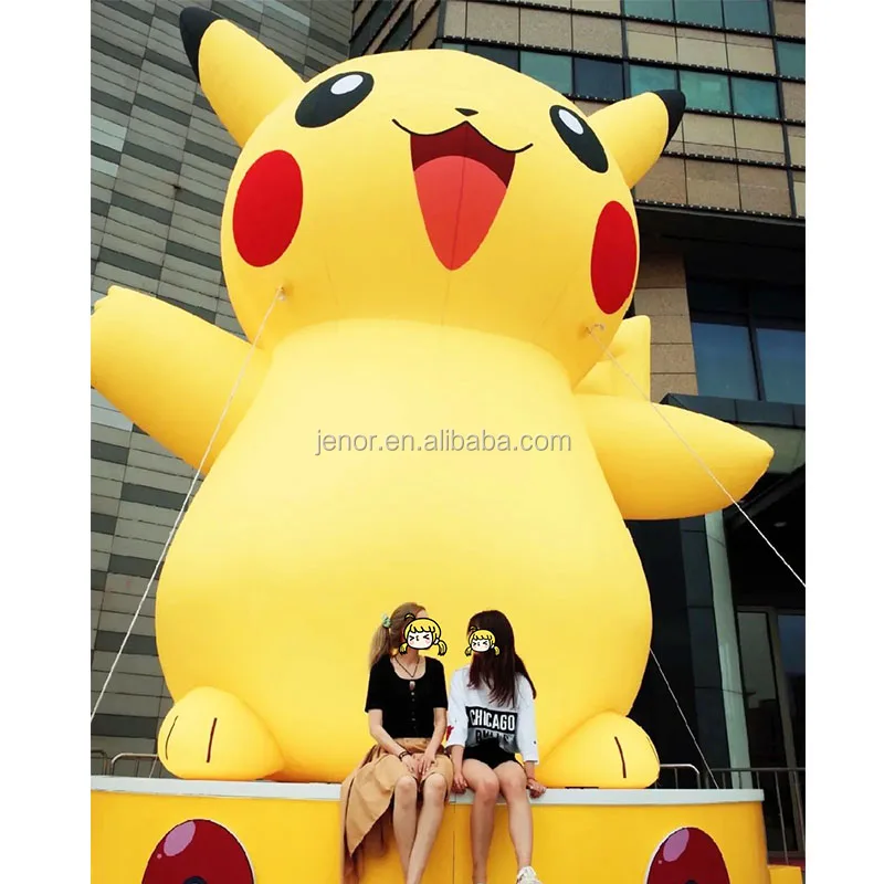 Giant Yellow Inflatable Pikachu Cartoon Character for Outdoor Mall ...