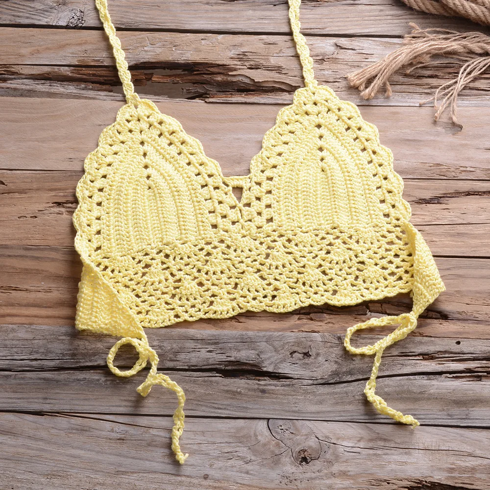 Custom Knitted Shell Fancy Crochet Swimsuit Women Beachwear Sexy ...