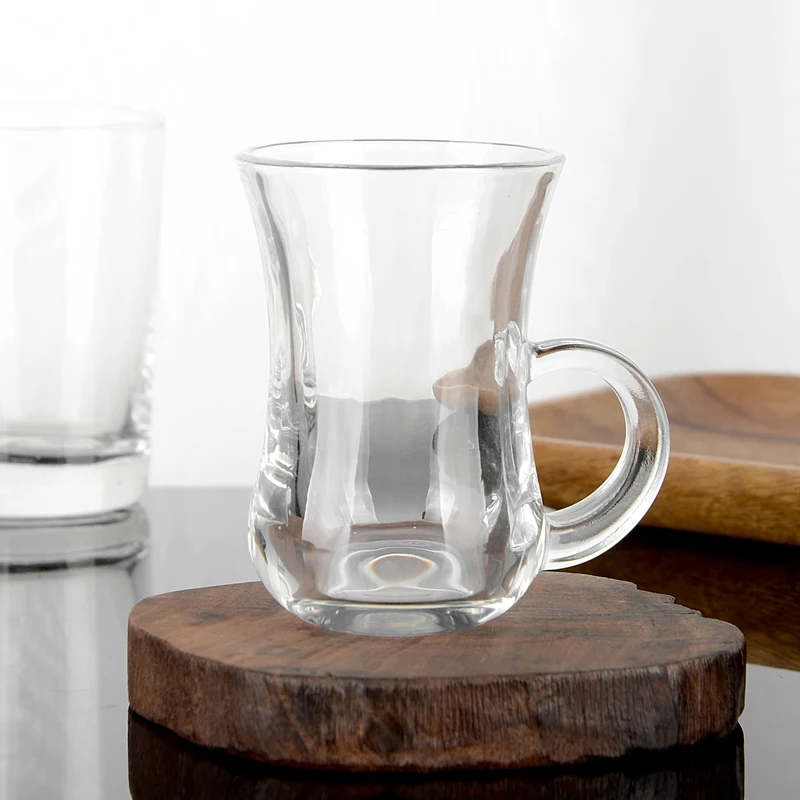Wholesale Turkish Tea Set Glass Tea Cup and Saucer Printed Turkish Tea ...