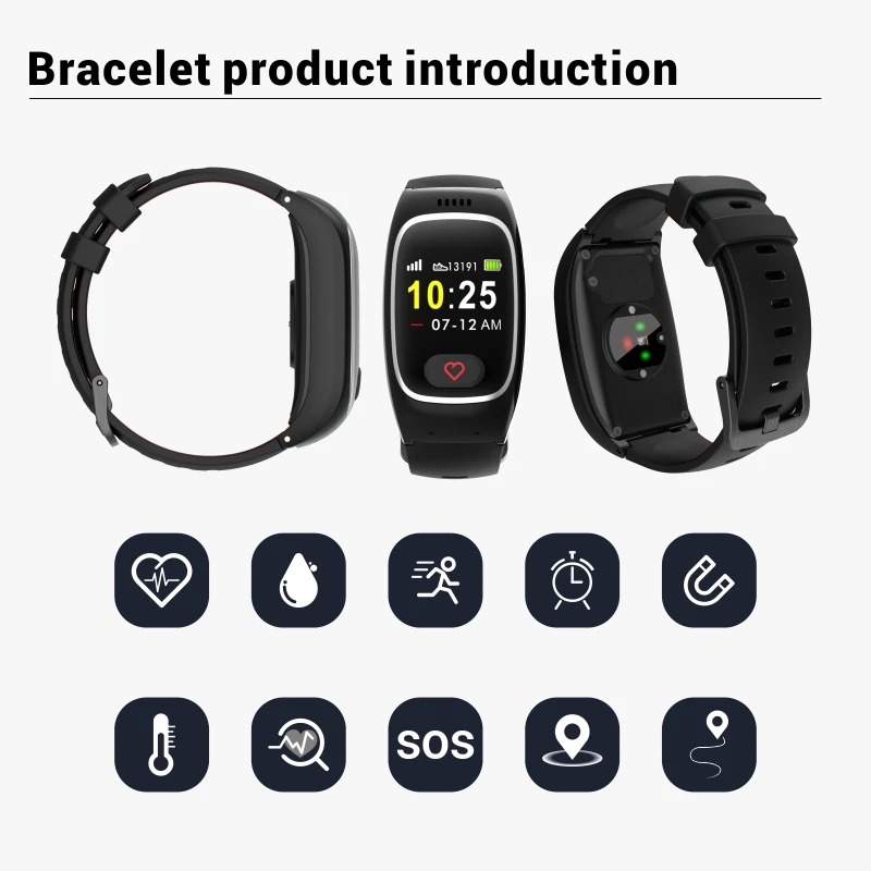 Jiai L16 4g Sos Emergency Smart Watch For Elderly People Gps App Ai ...