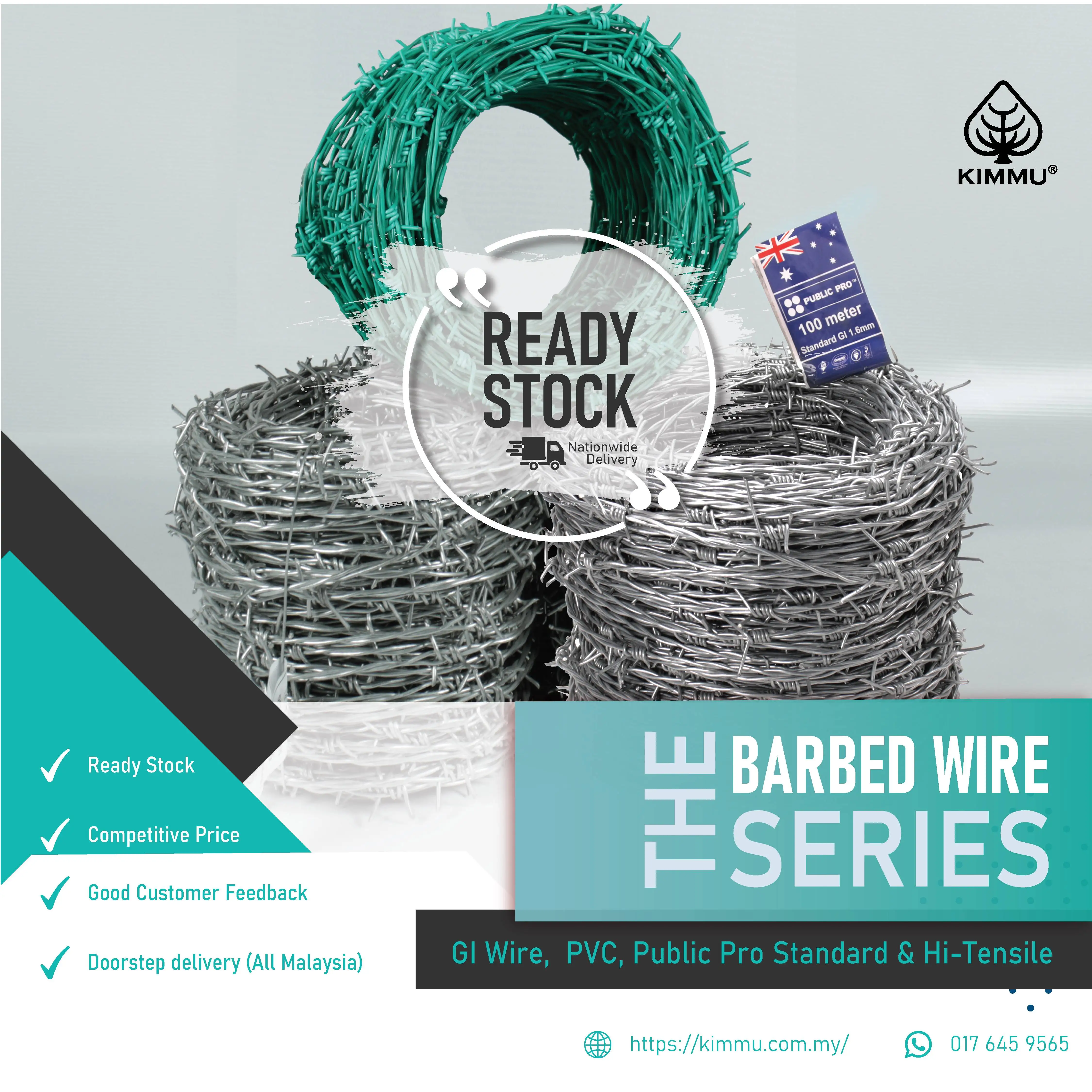 Versatile and Effective Security Solution High Quality PVC Barbed Wire ...