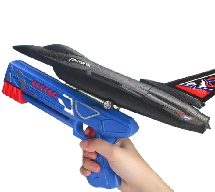 S315 Airplane Launcher Toy Gun Catapult Plane Toys for Kids Outdoor ...