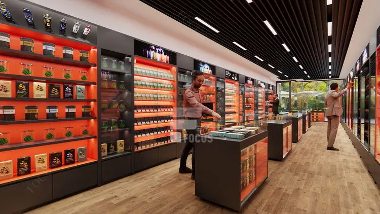 Unique Countertop Displays Round Glass Table Cabinet Smoke Shop Display ...