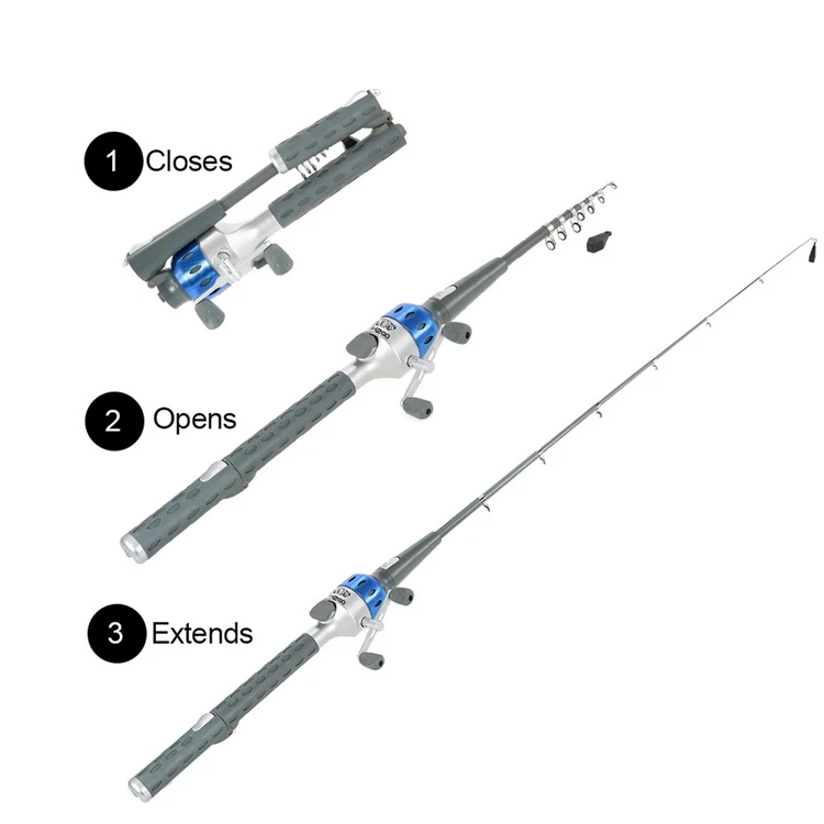 151cm Mini Folding Fishing Rod - Perfect for Portable Angling