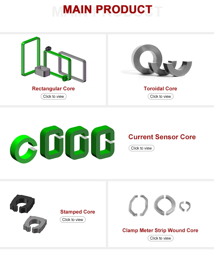 Amorphous Cut C Core Transformers Cores Magnetic Material For Audio ...