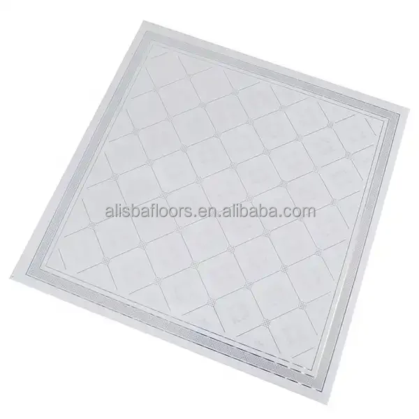 New Design PVC Ceiling Grid Components - Light Color Wood Grain False Sky