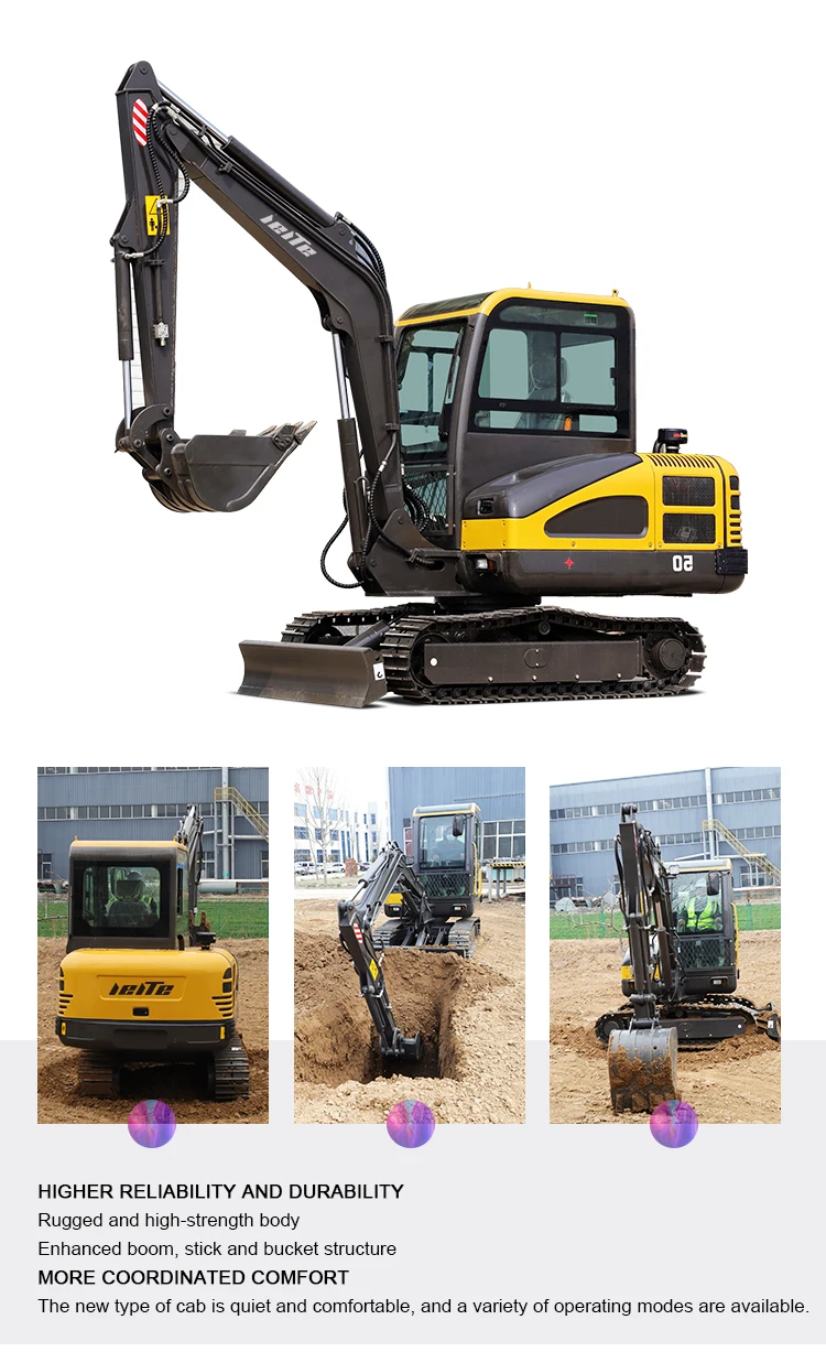 Ce Mini Excavator 5 Ton Chinese Manufacturer Small Digger 5t Excavator ...