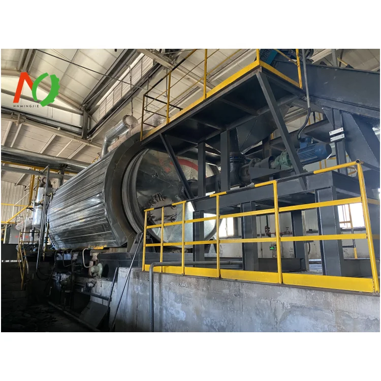 Tire Pyrolysis Reactor 10 Ton Plastic Tire Pyrolysis Plant Production ...