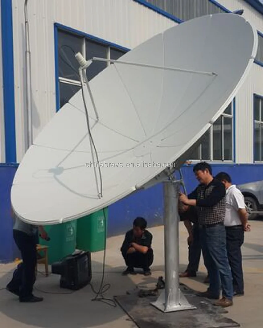 Universal Solid C Band Prime Focus Satellite Dish Antenna 1.8m/2.4m/3 ...