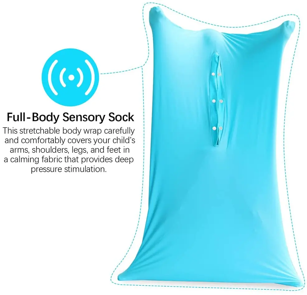 Customized Kids Deep Pressure Purple Sensory Toy Stretchy Body Full ...
