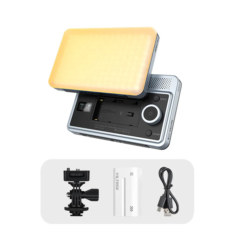 VILTROX Sprite 15B 15C Portable LED VIdeo Panel Light 2800k~6800K Bi ...