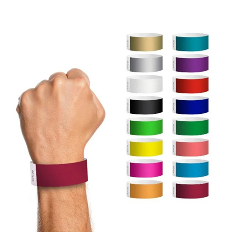 Waterproof Paper Wristbands - Ideal for Events and Parties