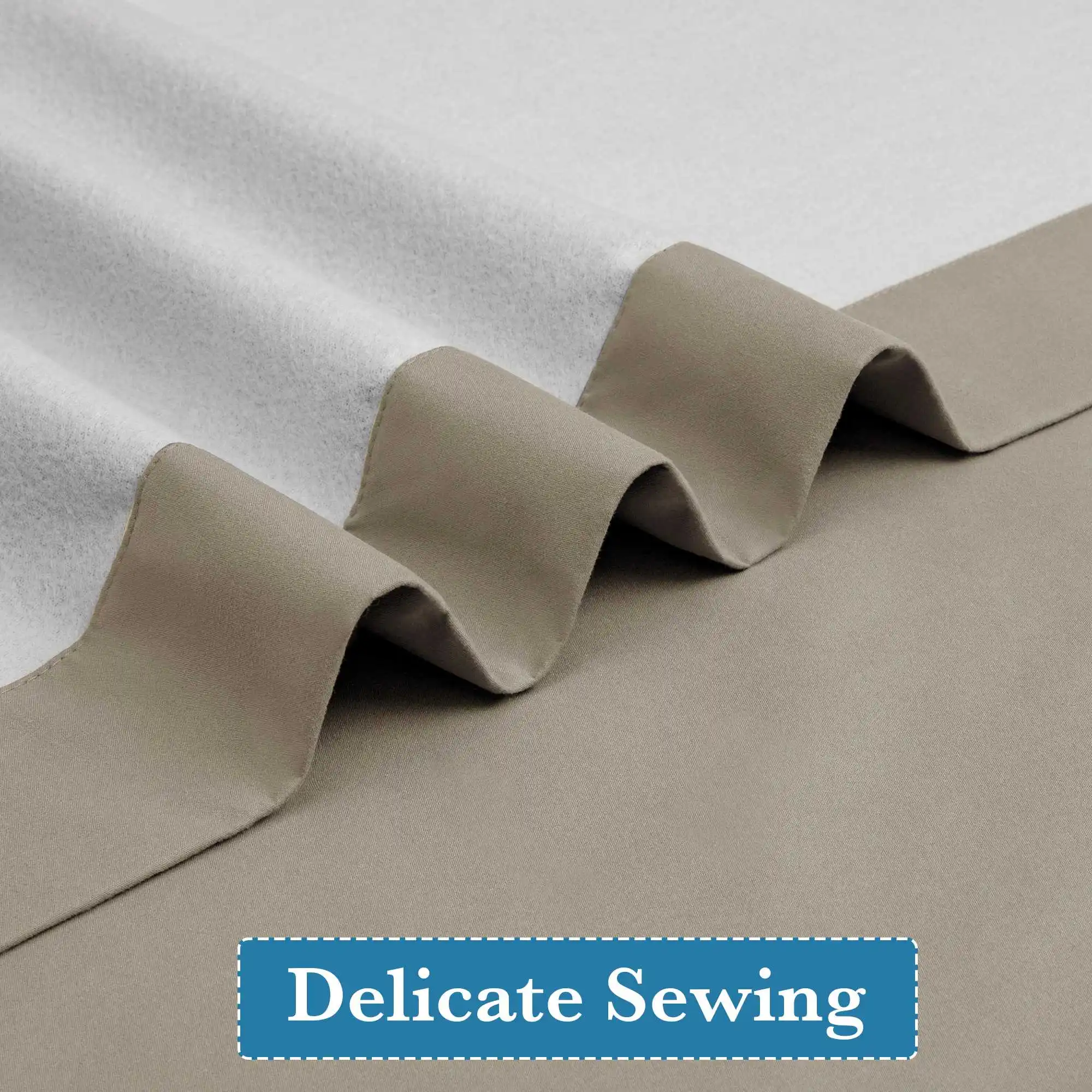 OWENIE Solid 100% Blackout Thermal Insulated Stone Color Curtains ...