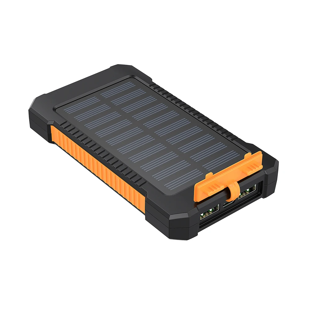 6000mah Solar Powerbank Waterproof 5v/2a Premium Solar Powerbank ...