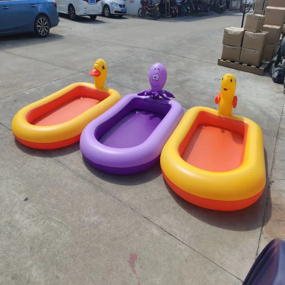 170cm Pvc Inflatable Splashing Swimming Pool For Kids Dinosaur Animal ...