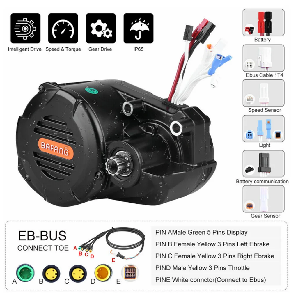 48v 1000w Bafang G510 Motor For Mountain Bike And Fat Tire Bikes 48v ...
