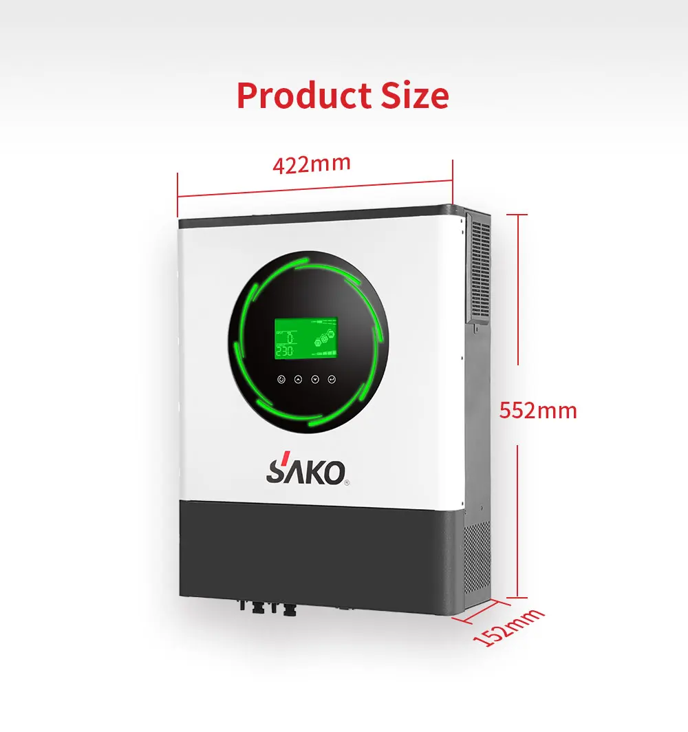 SAKO Sunpolo Hybrid Inverter - 11kw Pure Sine Wave Dc to Ac