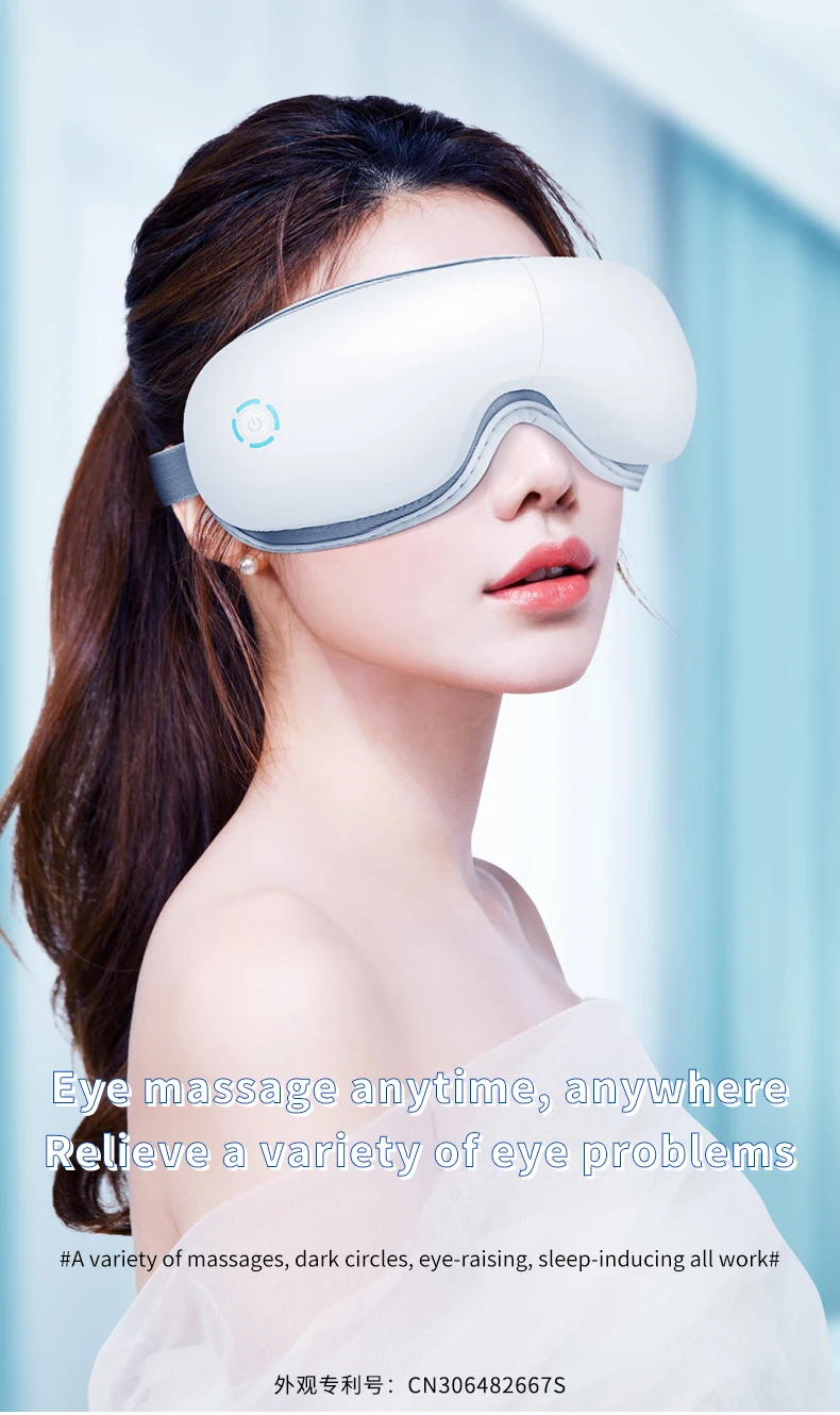 Eyes Massager Safety Air Pressure Music Heat Relieves Eye Strain