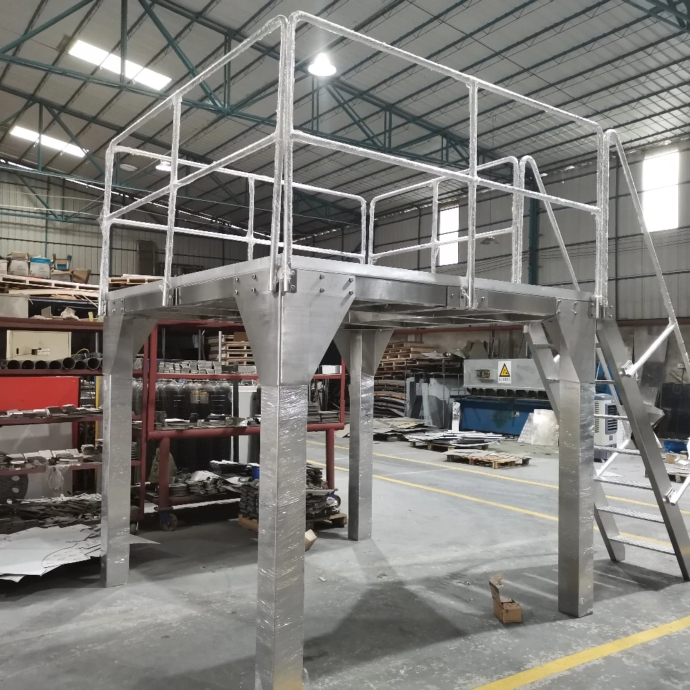 304 Stainless Steel Industrial Safety Working Platform For Food ...