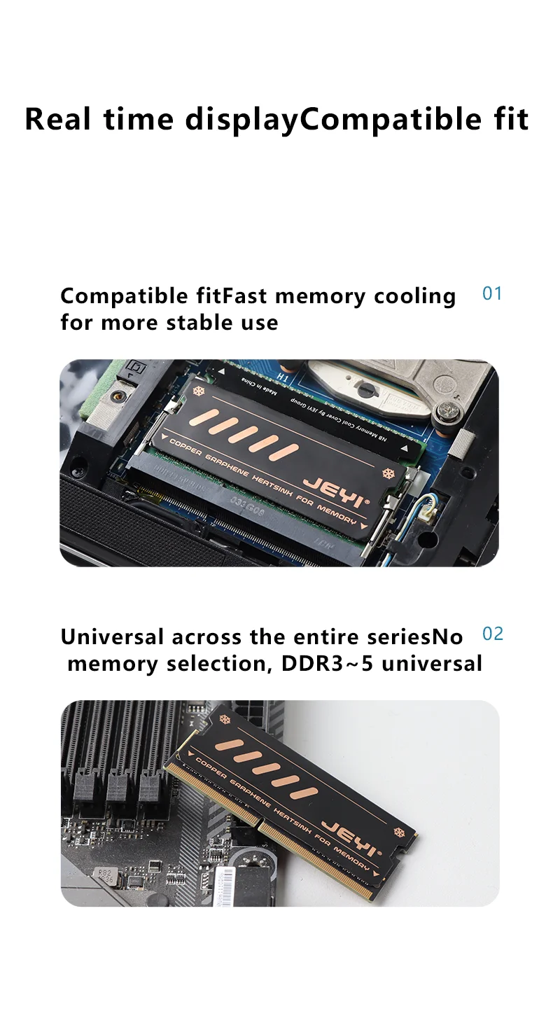 Ddr5 Ddr2 Ddr3 Ddr4 Ngff Graphene Copper Foil Ram Heat Dissipation Heatsink Radiator Cooling ...