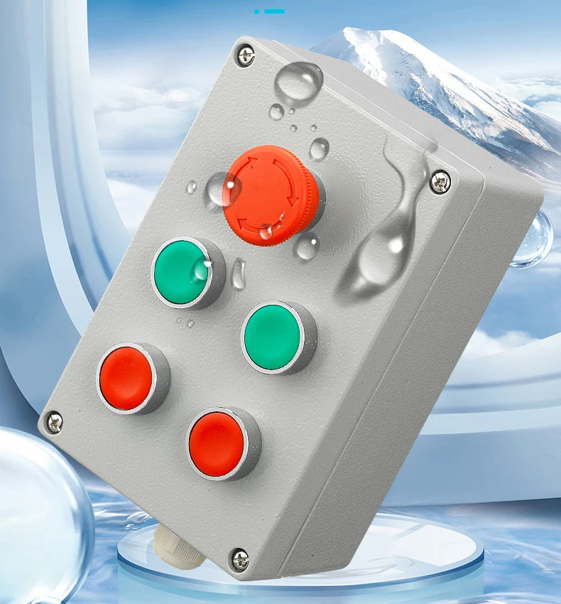 Cast Aluminium Push Button Switch - Waterproof Control Box