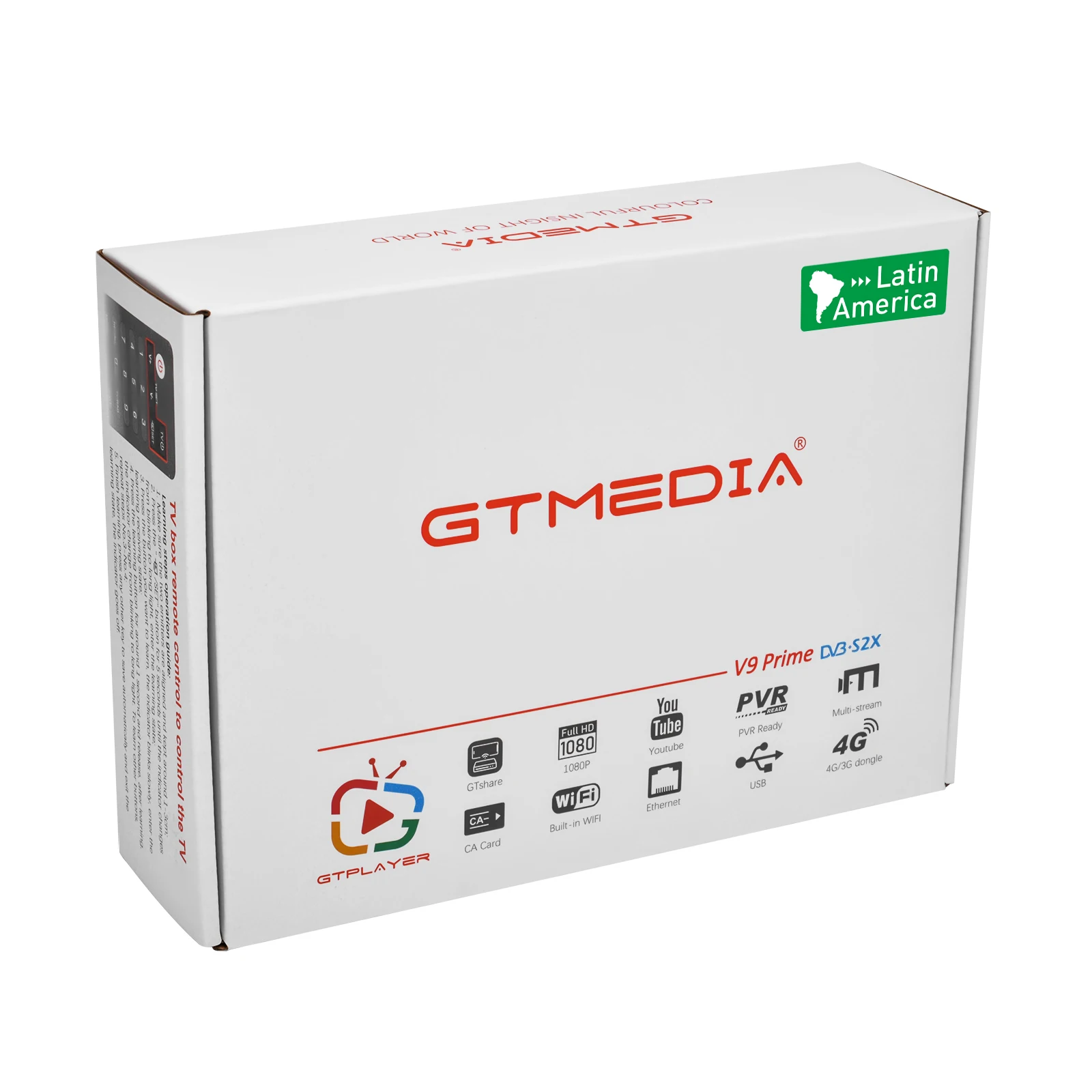 Gtmedia V9 Prime La Version Satellite Receptor Iks Server Media Player ...
