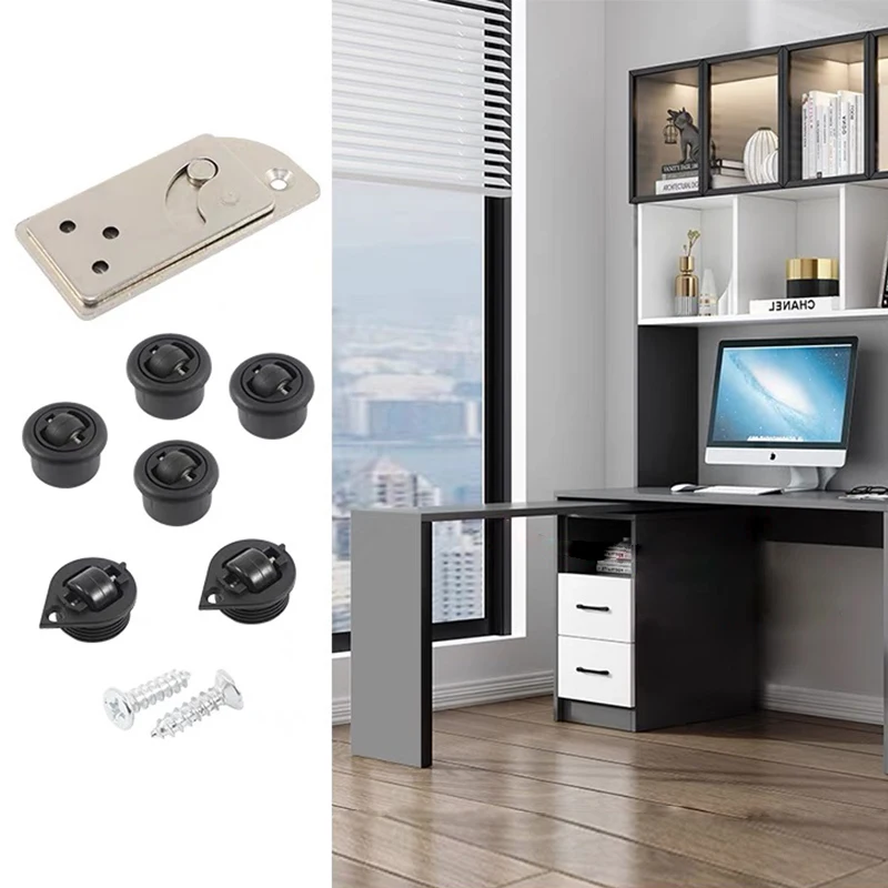 Saving Space Swivel Table Fittings For Table Rotating Hidden Mechanisms ...