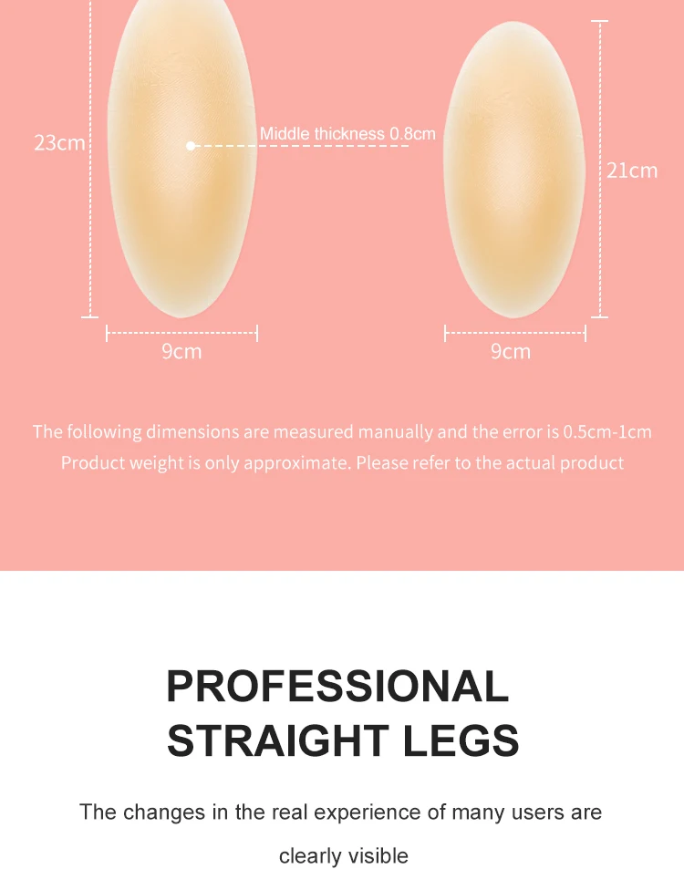 Silicone Adhesive Soft Invisible Inner Thigh Corrector Leg Shaping Calf ...