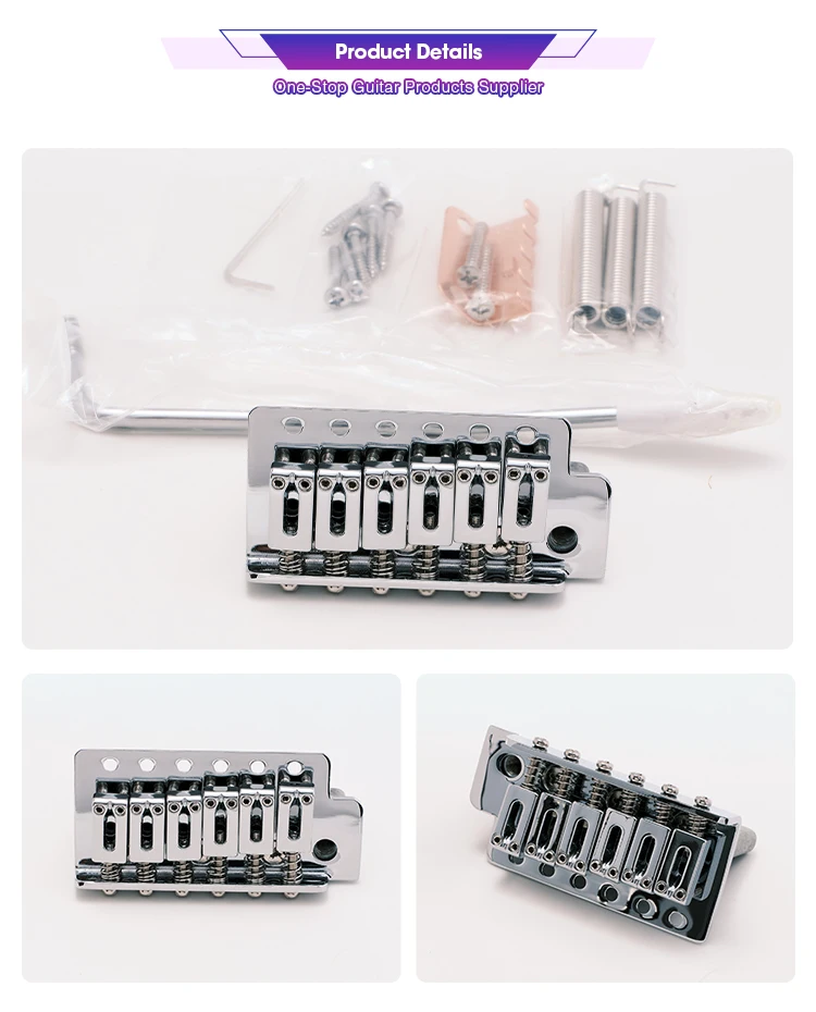 Stainless Steel Classical Guitar Bridge 2-Point Vintage Electric Guitar ...