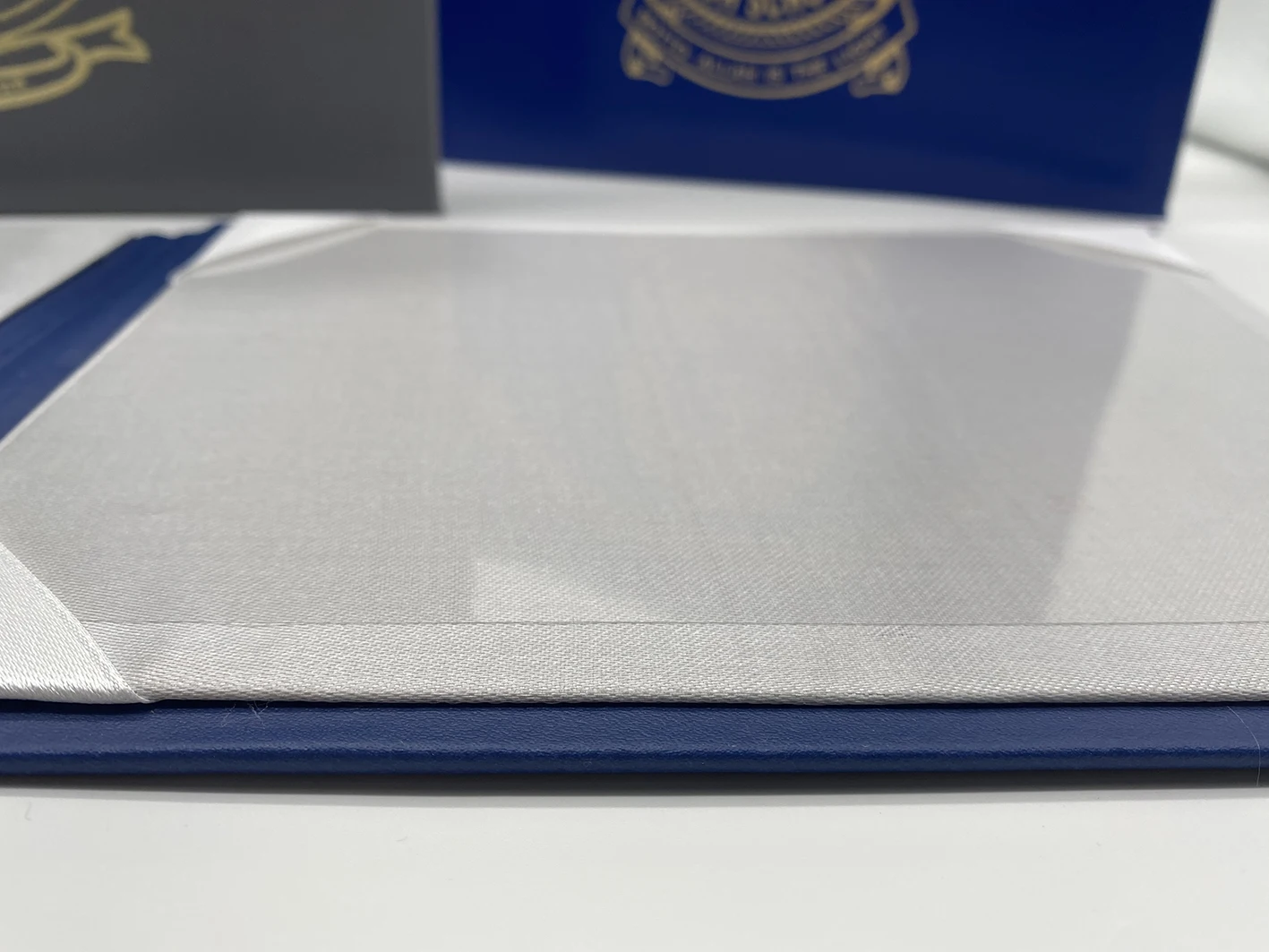 Graduation Degree Certificate Gold Foil Leather Cover Diploma File Page ...