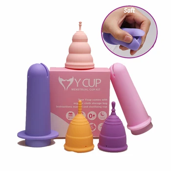 2023 New Design Menstrual Cup Applicator Silicone Applicator Insert ...