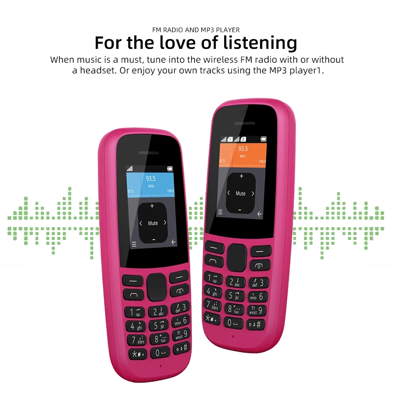 Original Brand Keypad Phone For Nokia 105 2019 Cheap Feature Used ...