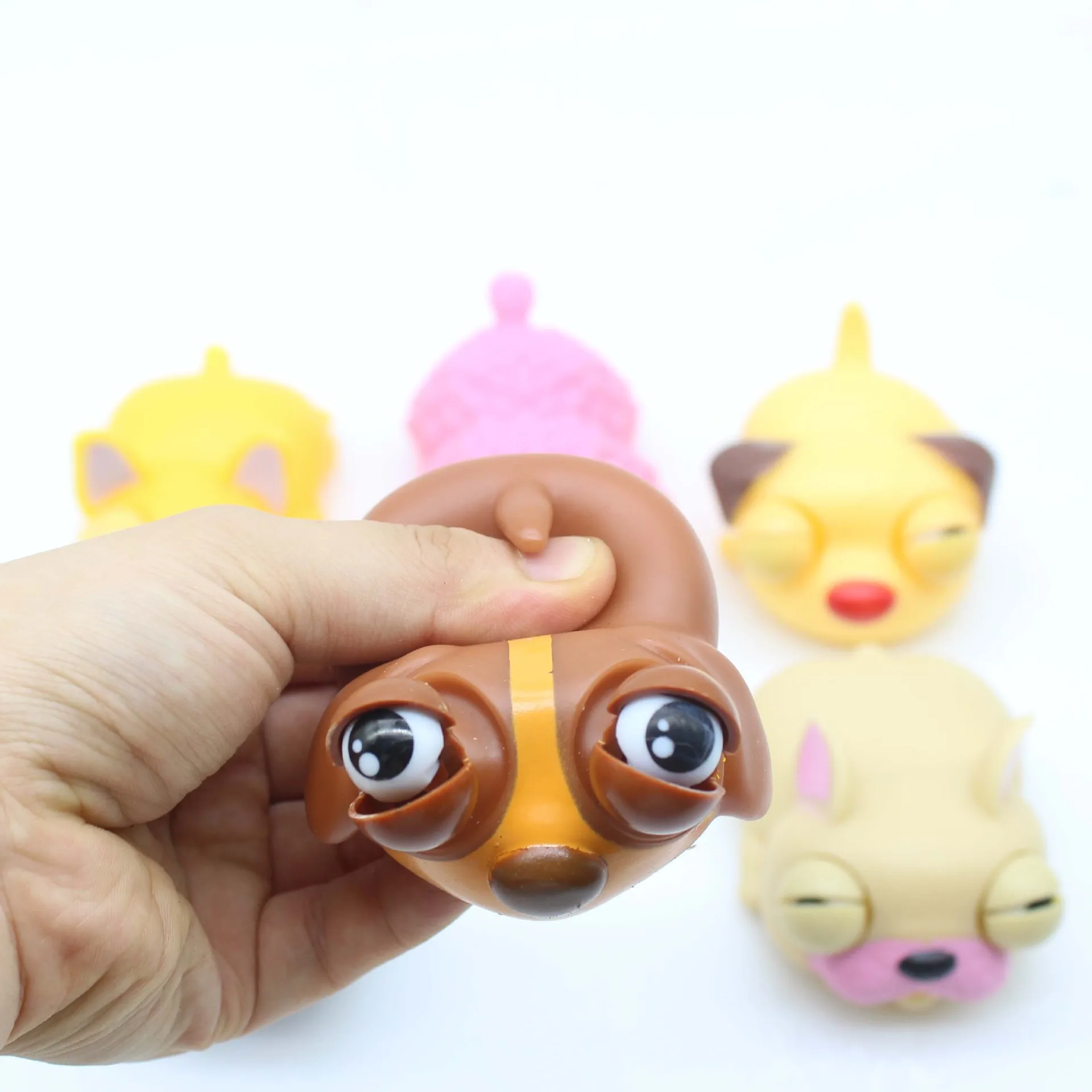 Wholesale Stress Relief Popping Out Eye Dog Squeeze Toy Animal Eyes Pop ...