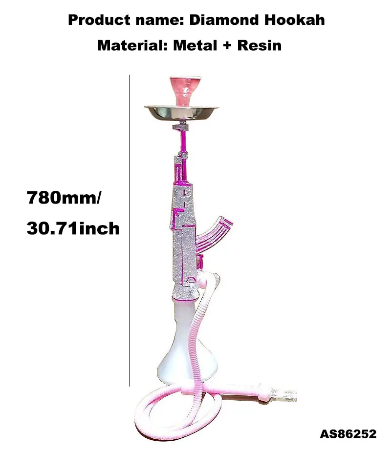 Wholesale Diamond AK47 Shisha - Full Accessories Set