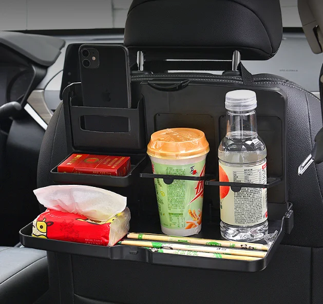 Car Gadgets Multi Use Car Food Tray Foldable Rear Seat Dining Table Car ...