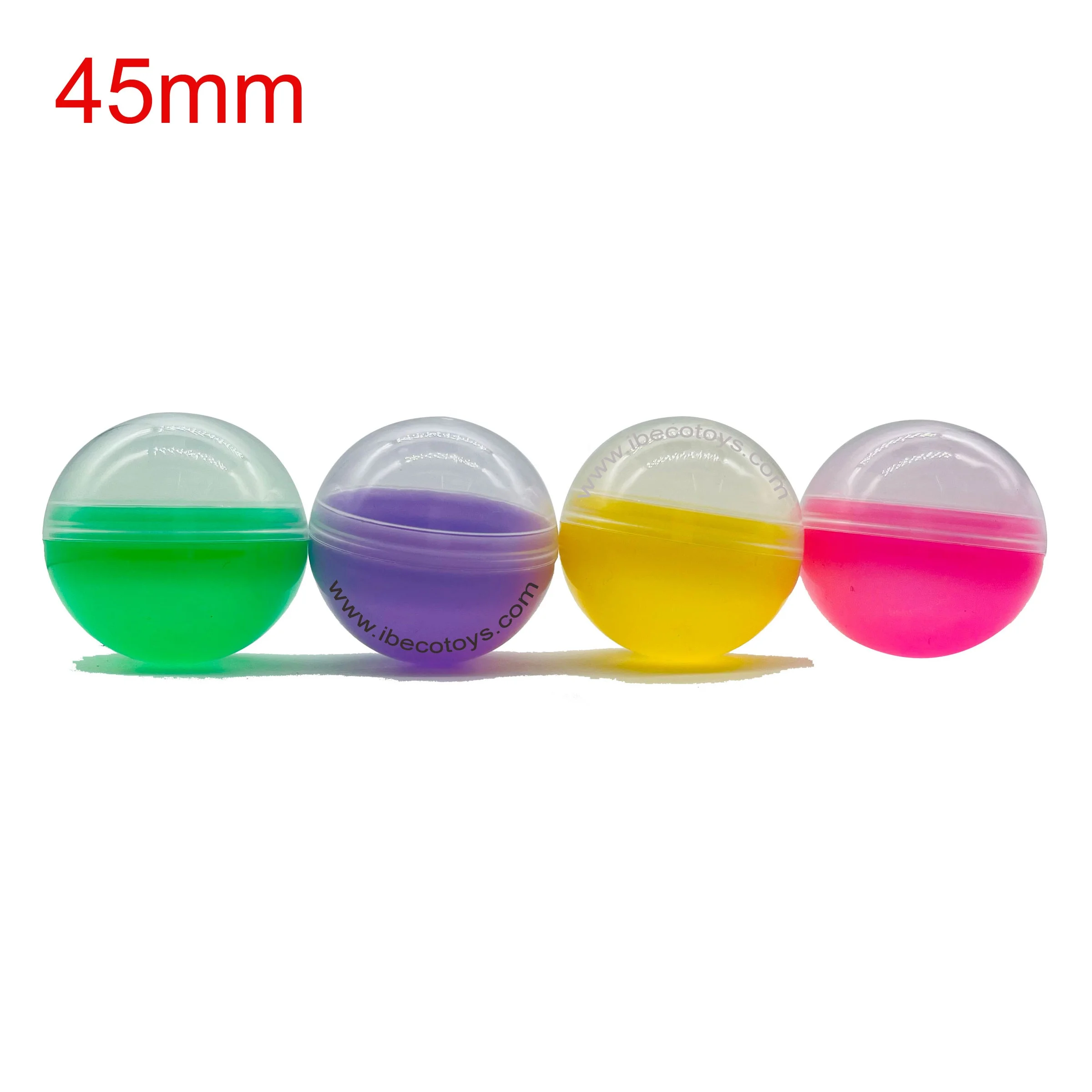 Plastic Empty Ball Capsules for Toy Vending Machines